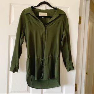 Rory Beca | Tops | Rory Beca Grace Silk Drawstring Tunic Xs | Poshmark